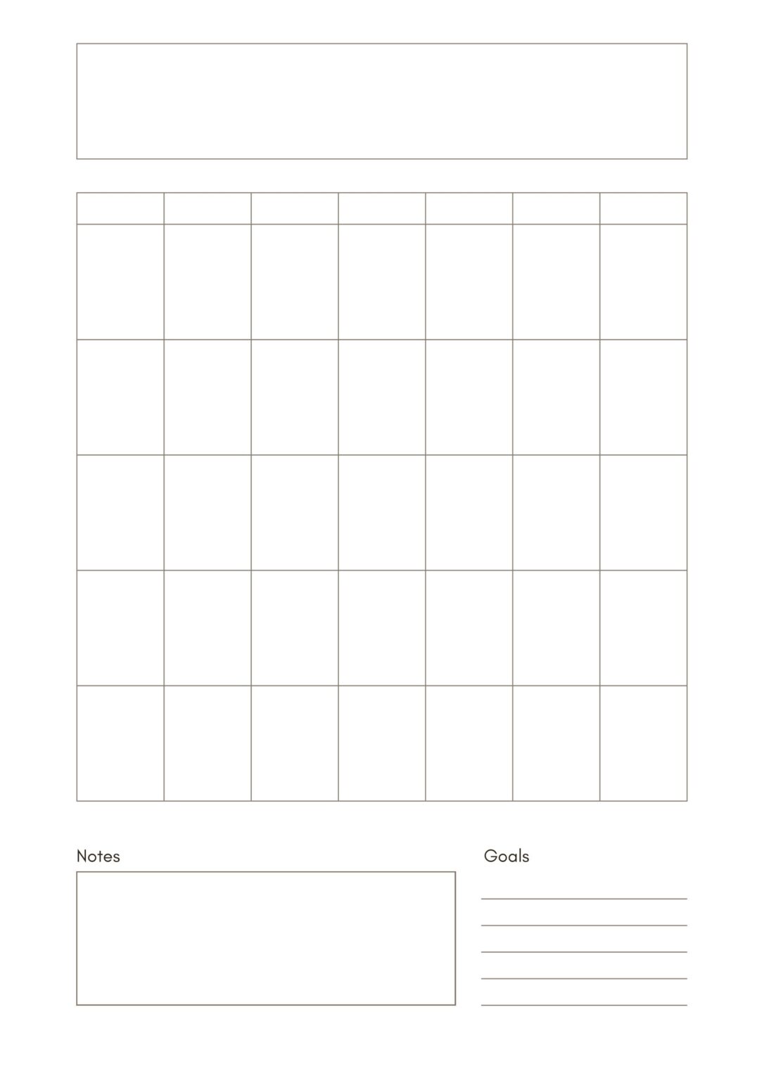 Free Printable Blank Calendar Templates - CalendarKart