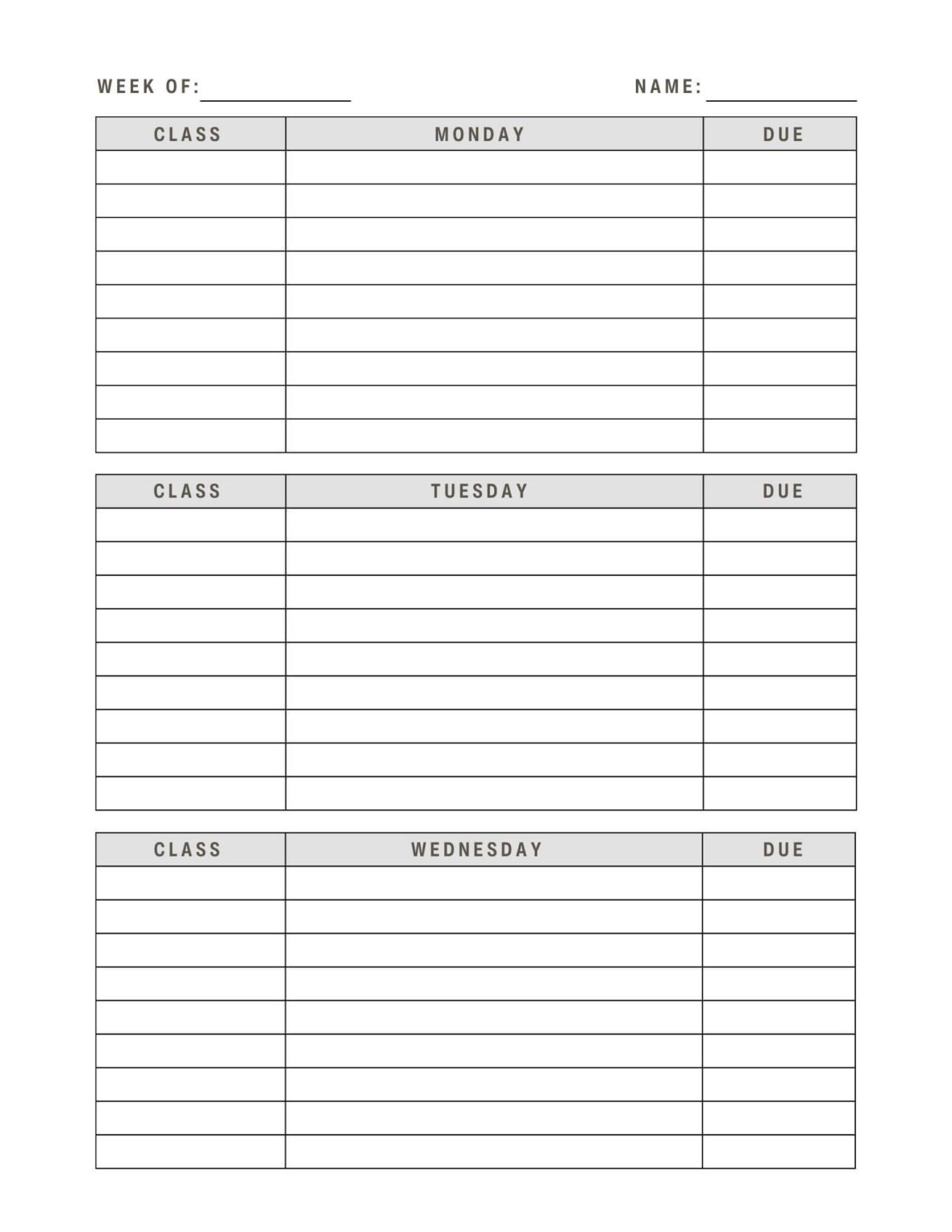 Best Weekly Planners for Students | Calendarkart