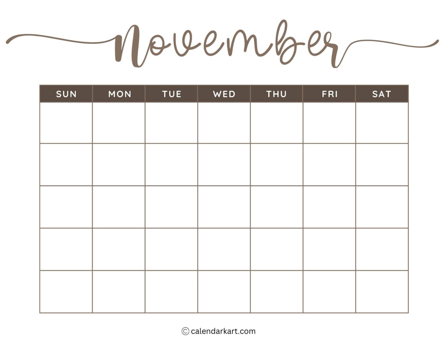 Printable Monthly, Weekly And Yearly Blank Calendar Templates