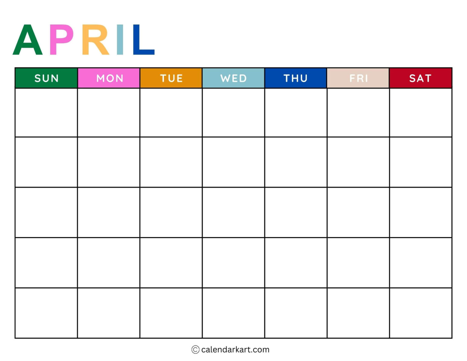 Printable Monthly, Weekly And Yearly Blank Calendar Templates