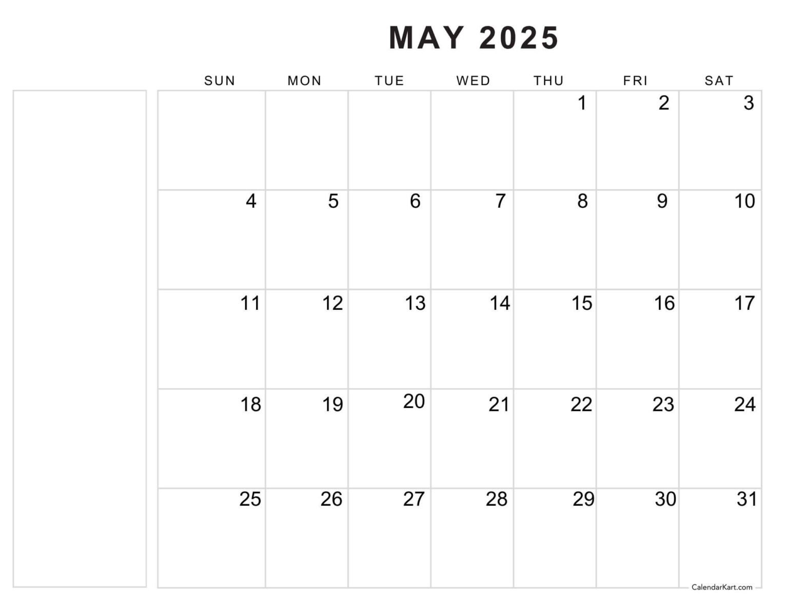 Cute May 2025 Calendars - 8 Free Functional Templates