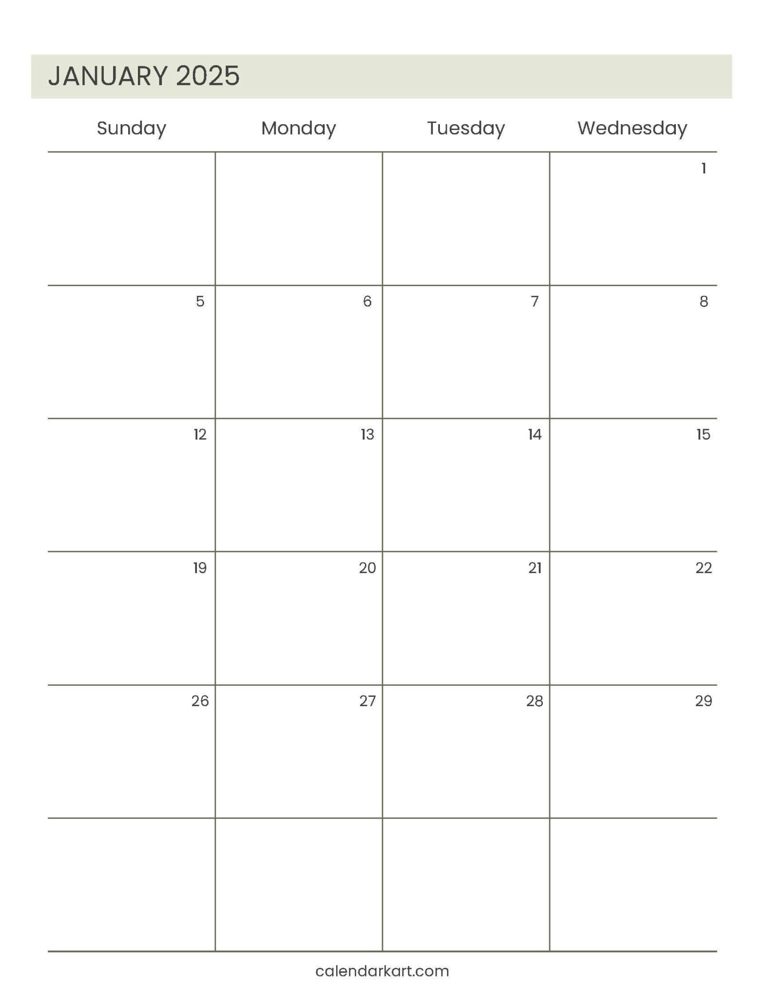 Free Printable 2025 Planner PDF | CalendarKart