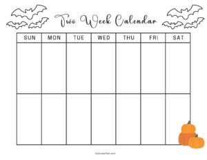 Printable Two Week Calendar - CalendarKart