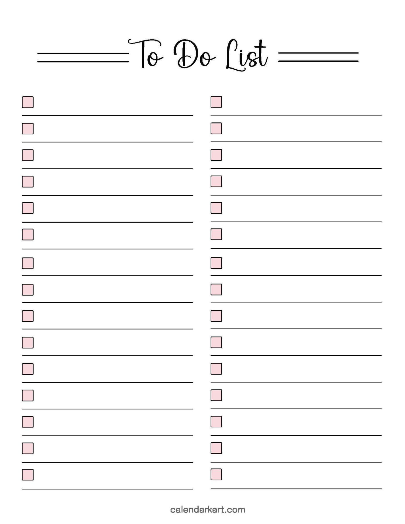Free Printable To-Do List Templates – Stay Organized Daily