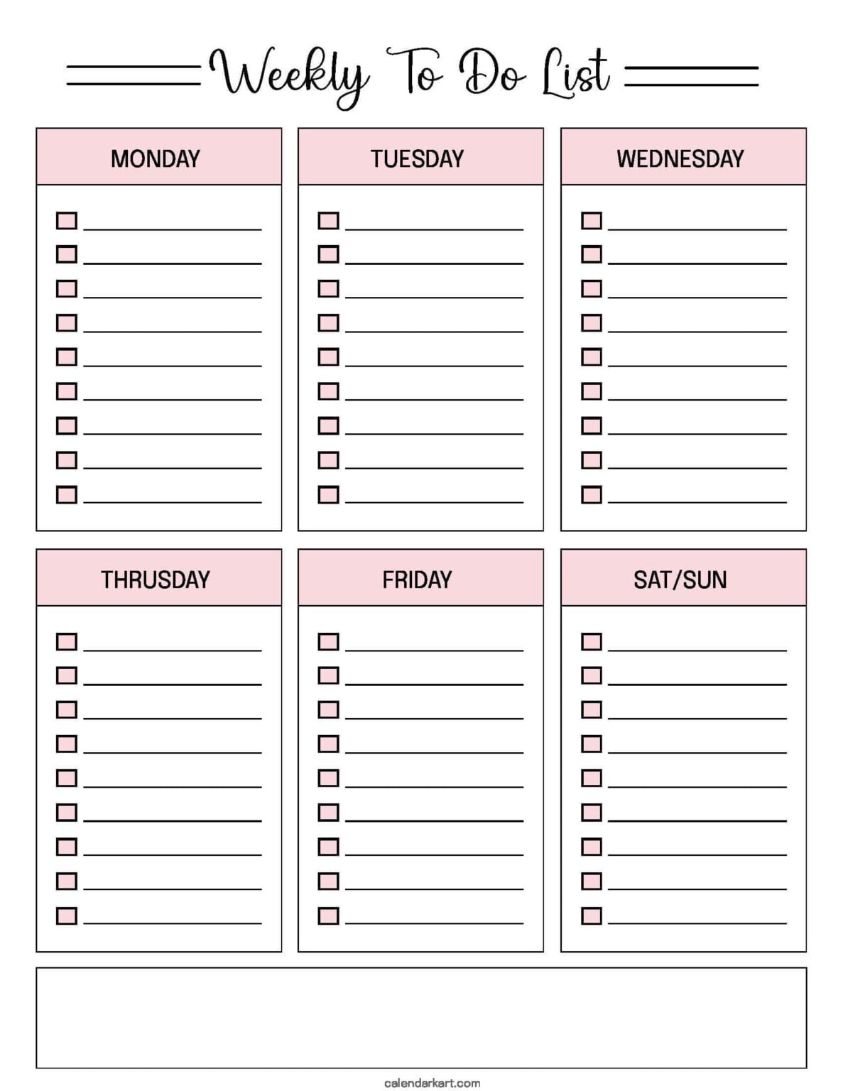 Free Printable To-Do List Templates – Stay Organized Daily