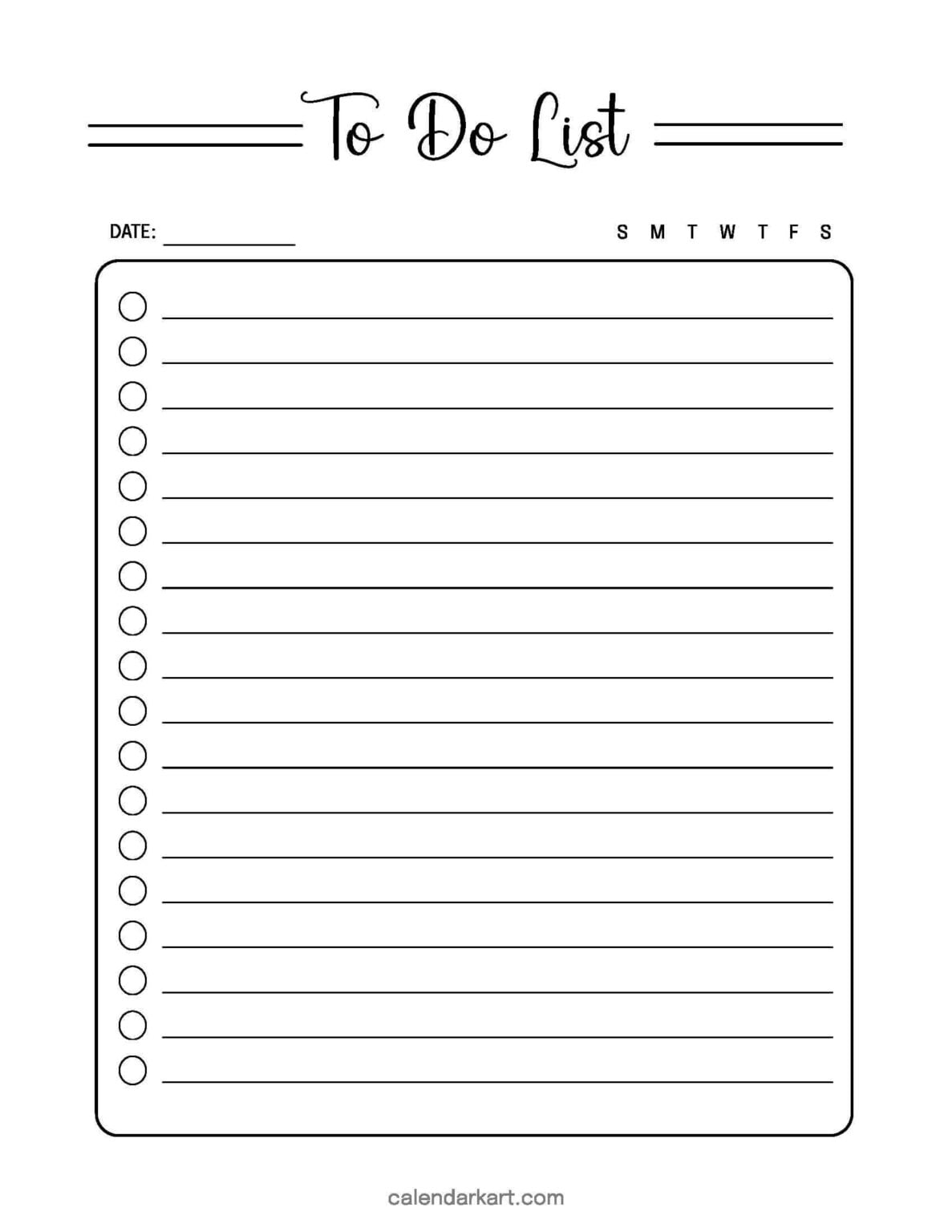 Free Printable To-Do List Templates – Stay Organized Daily