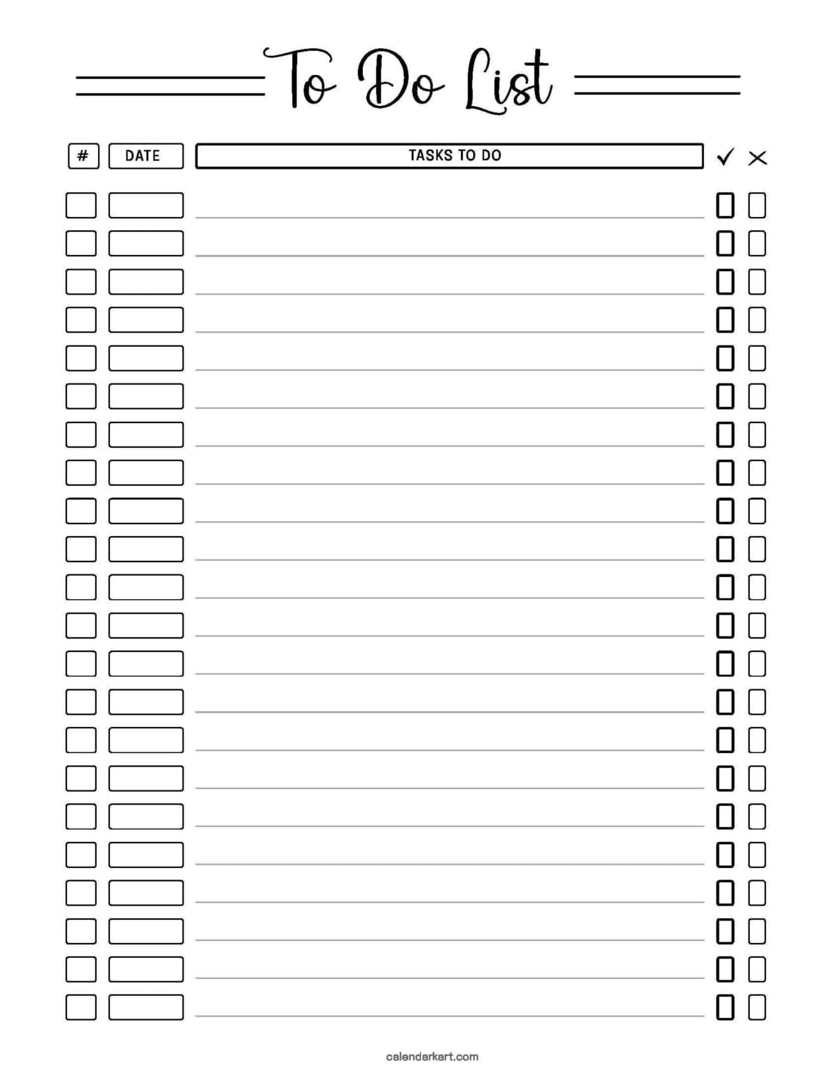Free Printable To-Do List Templates – Stay Organized Daily