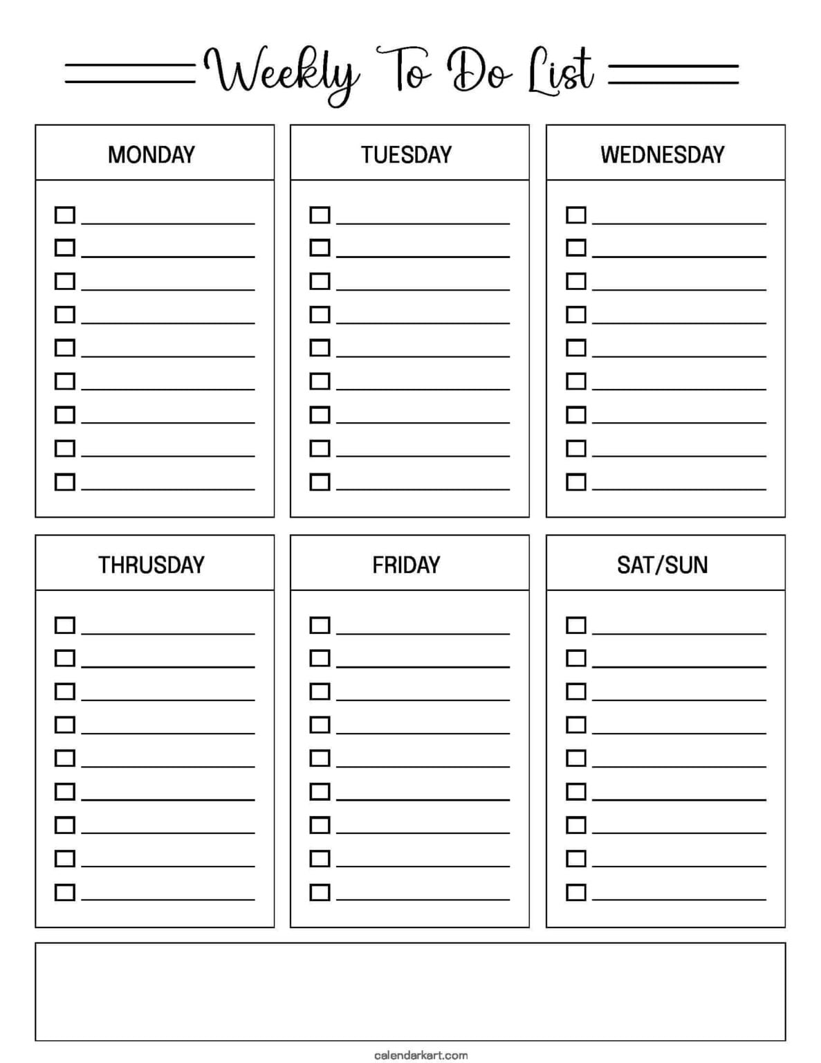 Free Printable To-Do List Templates – Stay Organized Daily