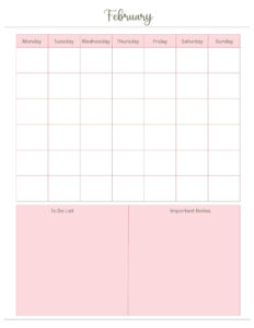 Teacher Planner – Free Printable Planner Templates