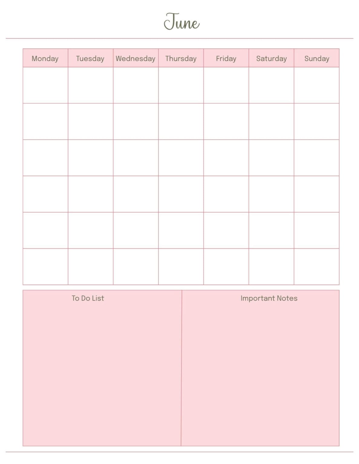 Teacher Planner – Free Printable Planner Templates