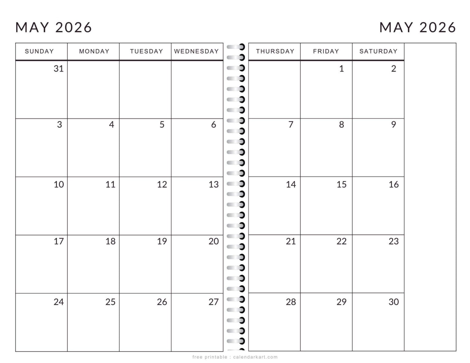 Cute May 2025 Calendars - 8 Free Functional Templates