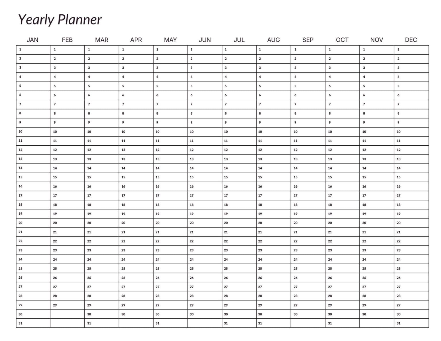 Editable PDF Calendars - Typeable & Printable - CalendarKart